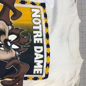 Tnt | Shirts | Vintage Tnt 997 Taz Tasmanian Devil Notre Dame Xl | Poshmark